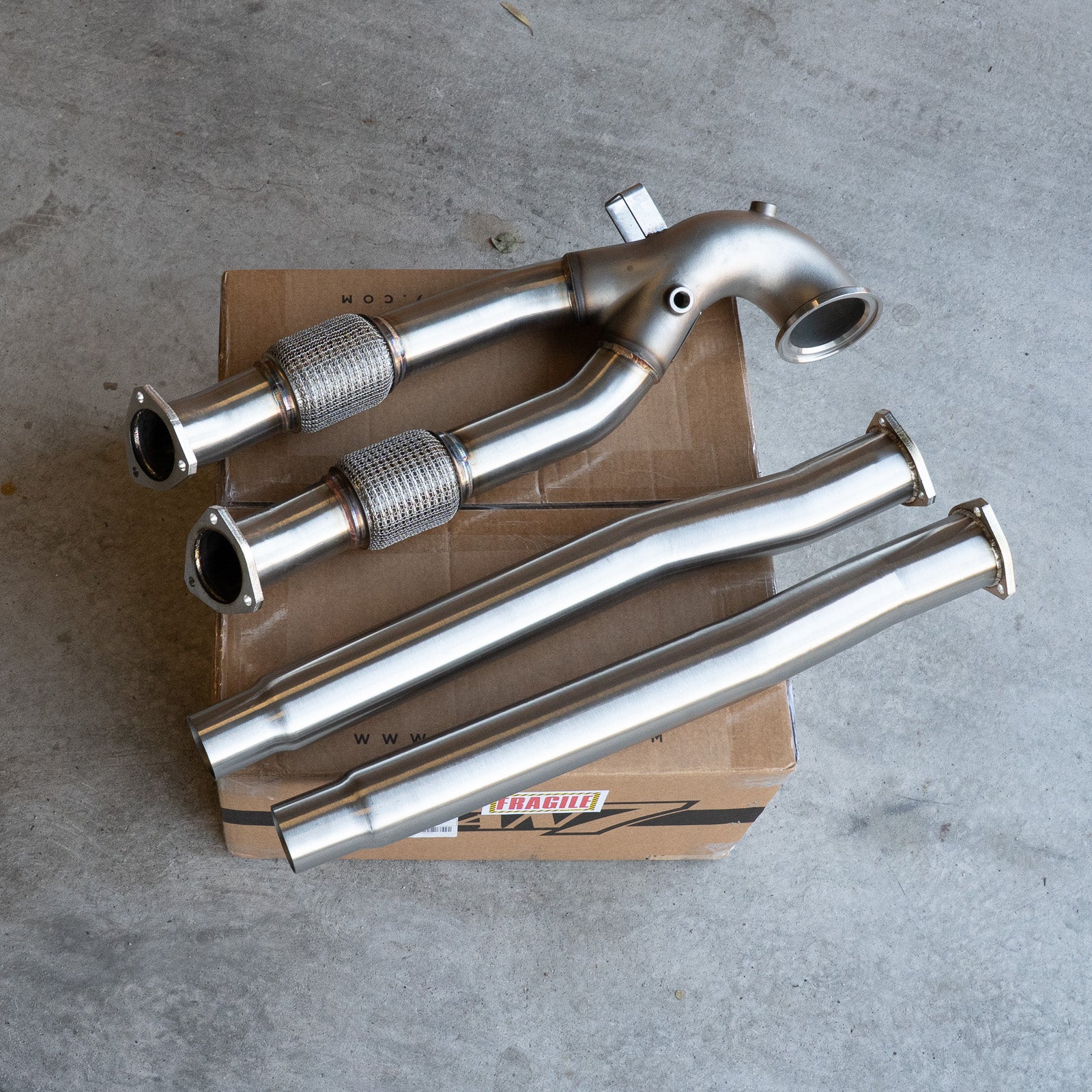 Motorious Performance Catless Downpipe & Midpipe Kit - Audi 8.5V/8Y RS